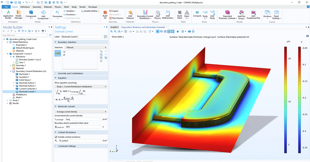 Electrodeposition Module Updates - COMSOL® 6.2 Release Highlights Electrodeposition Module Updates - COMSOL® 6.2 Release Highlights