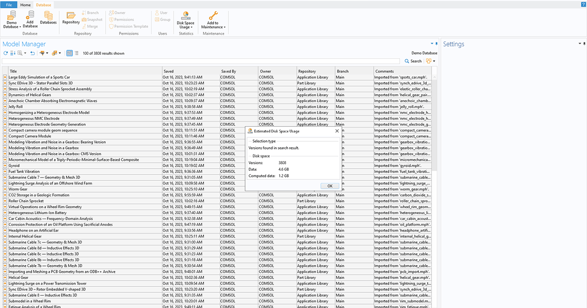 Model Manager Updates - COMSOL® 6.2 Release Highlights