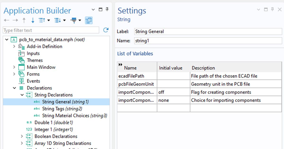 Application Builder Updates - COMSOL® 6.4 Release Highlights