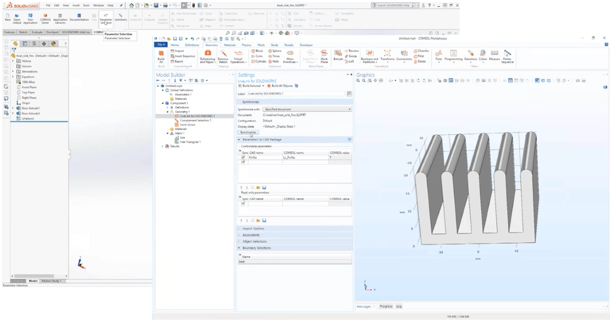 Building Simulation Applications with LiveLink™ for SOLIDWORKS®