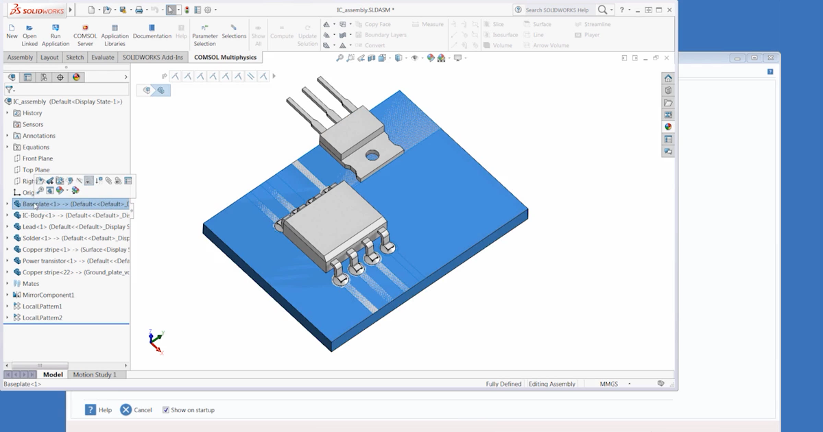 How to Synchronize Geometry Selections from SOLIDWORKS® to COMSOL ...