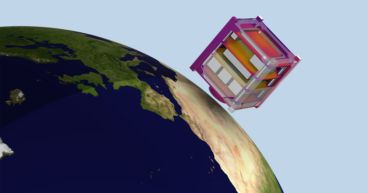 Modeling Heat Transfer of Spacecraft with COMSOL Multiphysics®