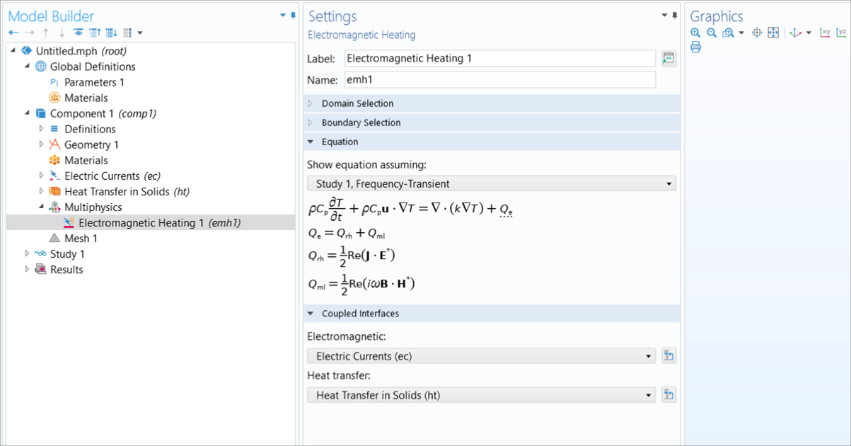Setting Up and Solving Electromagnetic Heating Problems