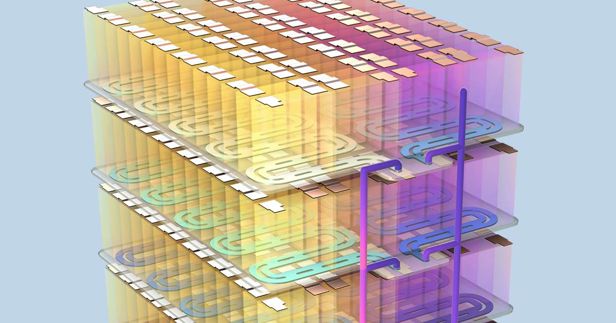 Improving Thermal Management of Batteries with COMSOL Multiphysics®