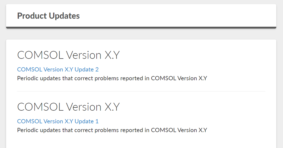How to Update Your Current Version of COMSOL Multiphysics®