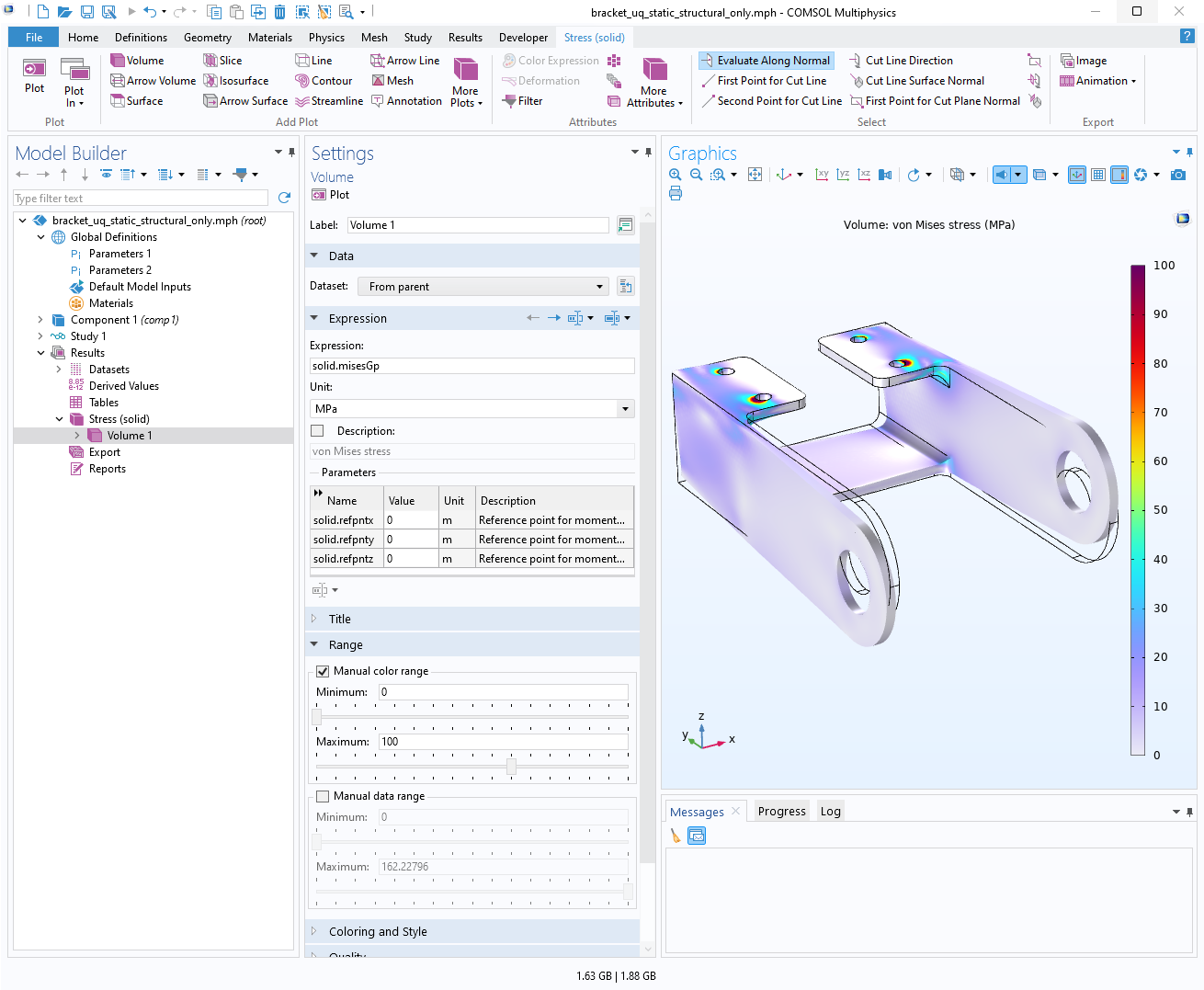 Performing a Screening Analysis UQ Study