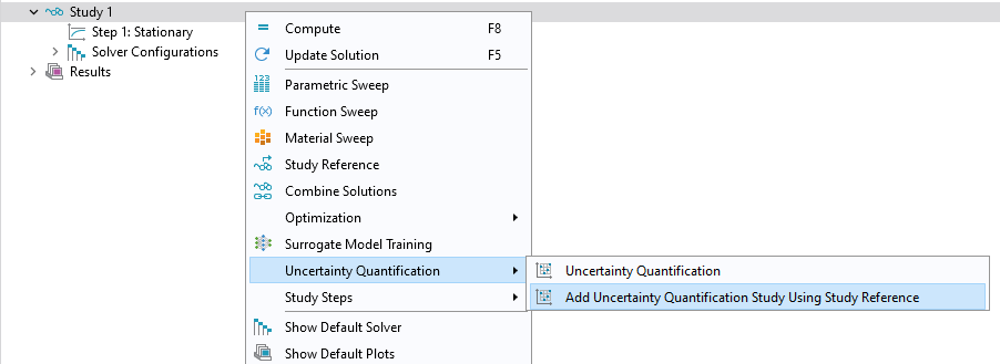 Performing a Screening Analysis UQ Study