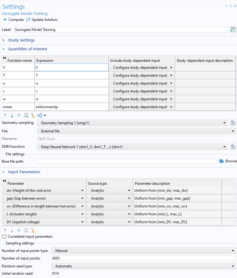 Creating Spatially and Time-Varying DNN Surrogate Models