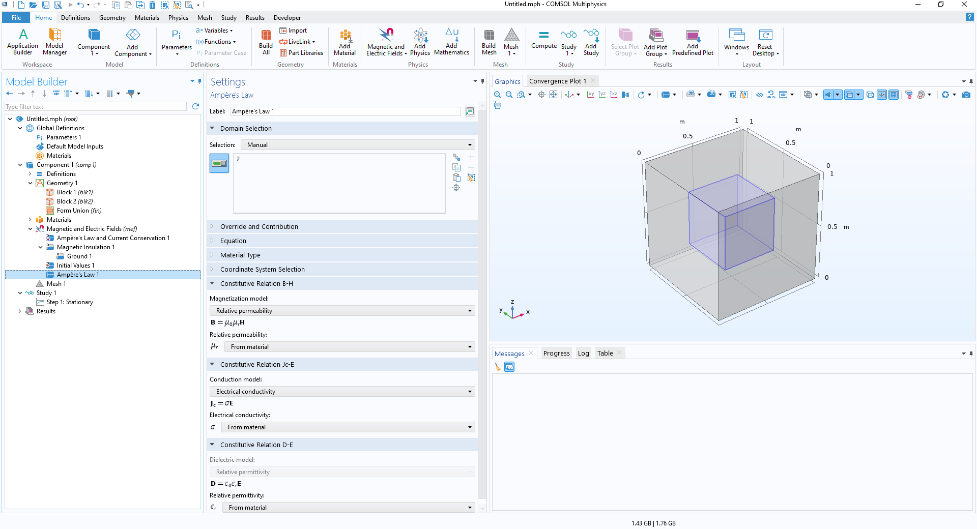 Setting Up the Electromagnetics Interface