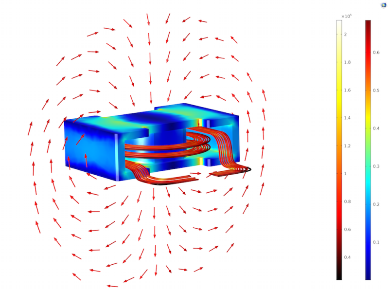 Evaluate Your 3D Inductor Design with COMSOL Multiphysics | COMSOL Blog
