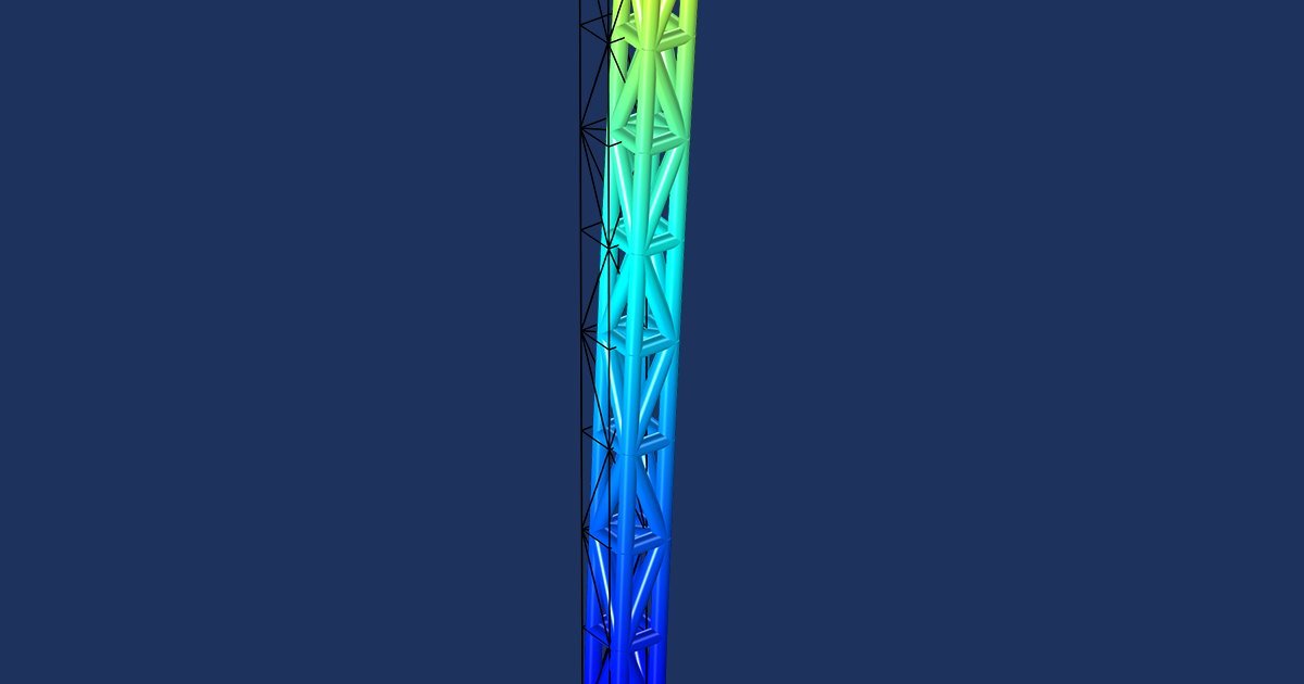 Creating An App To Prevent Buckling In A Truss Tower Design Comsol Blog