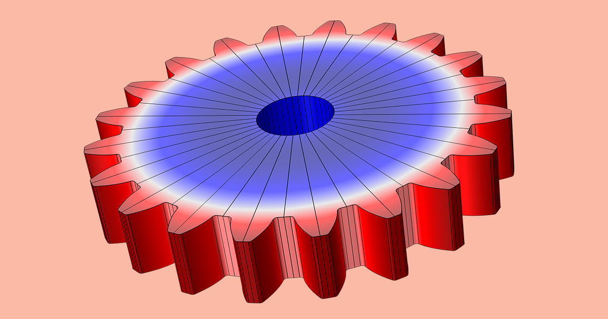 Simulating the Carburization and Quenching of a Steel Gear | COMSOL Blog