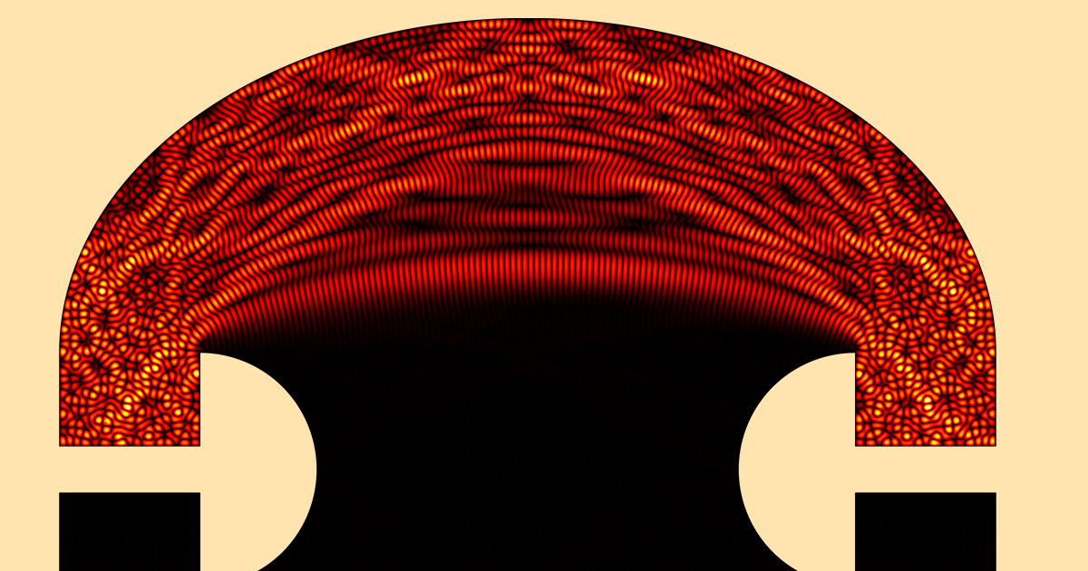 Investigating the Penrose Unilluminable Room with Ray Optics | COMSOL Blog