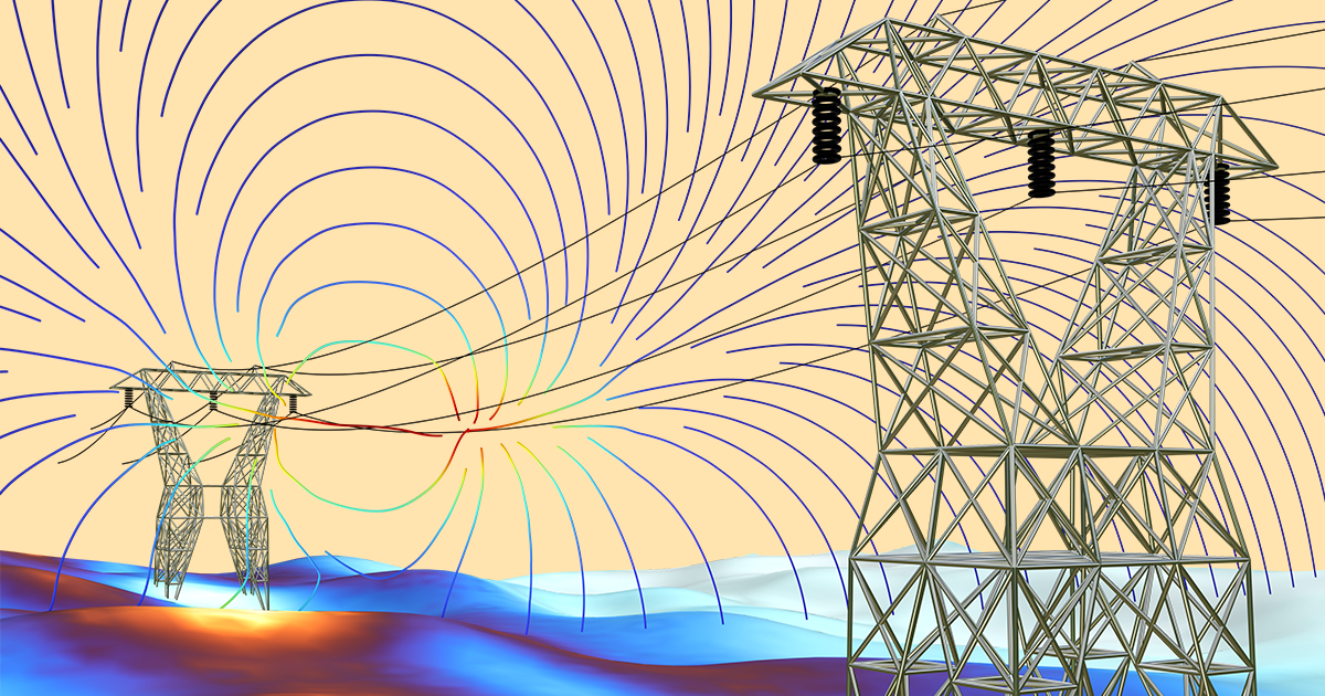 Modeling Electric and Magnetic Fields from Power Lines | COMSOL Blog