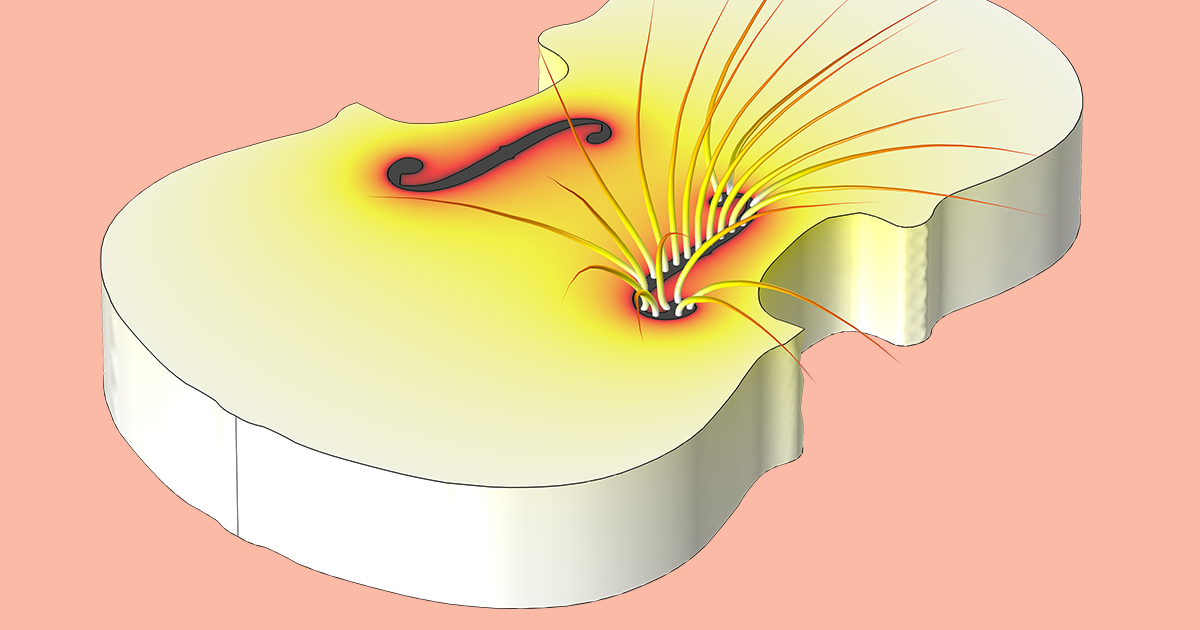 多物理场仿真助力分析小提琴的音调与音量 | COMSOL 博客 - 必威bwey