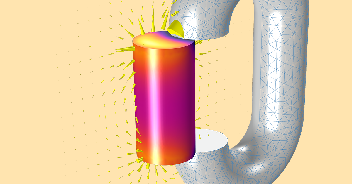 使用 COMSOL Multiphysics® 模拟铁磁材料 | COMSOL 博客