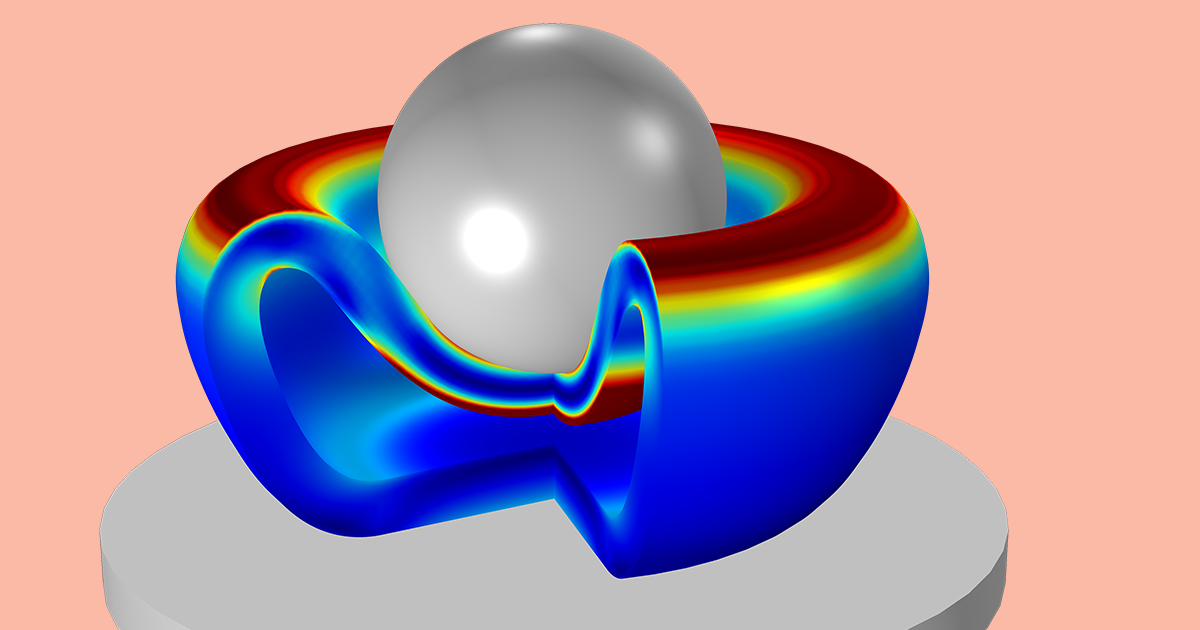 如何模拟超弹性材料的压缩 | COMSOL 博客