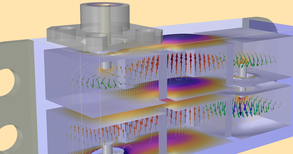 通过多物理场仿真设计 5G 设备的腔体滤波器 | COMSOL 博客